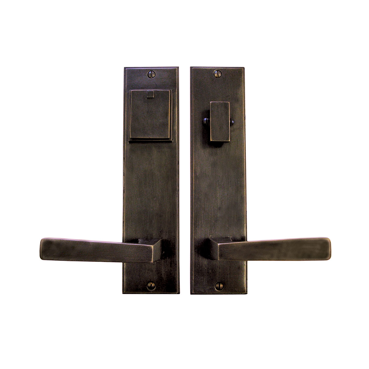 Hardware Renaissance Usa-Solid Bronze Manhattan Lever Deadbolt Entry ...