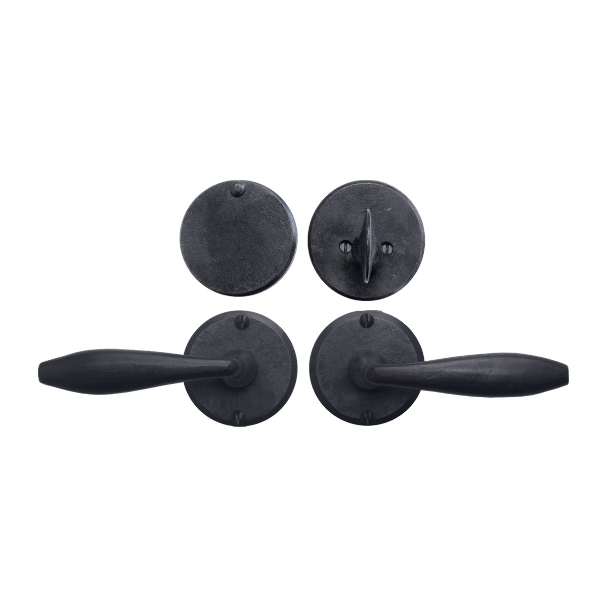 Hardware Renaissance Usa-Hand Forged Iron Del Mar Lever Deadbolt Entry ...