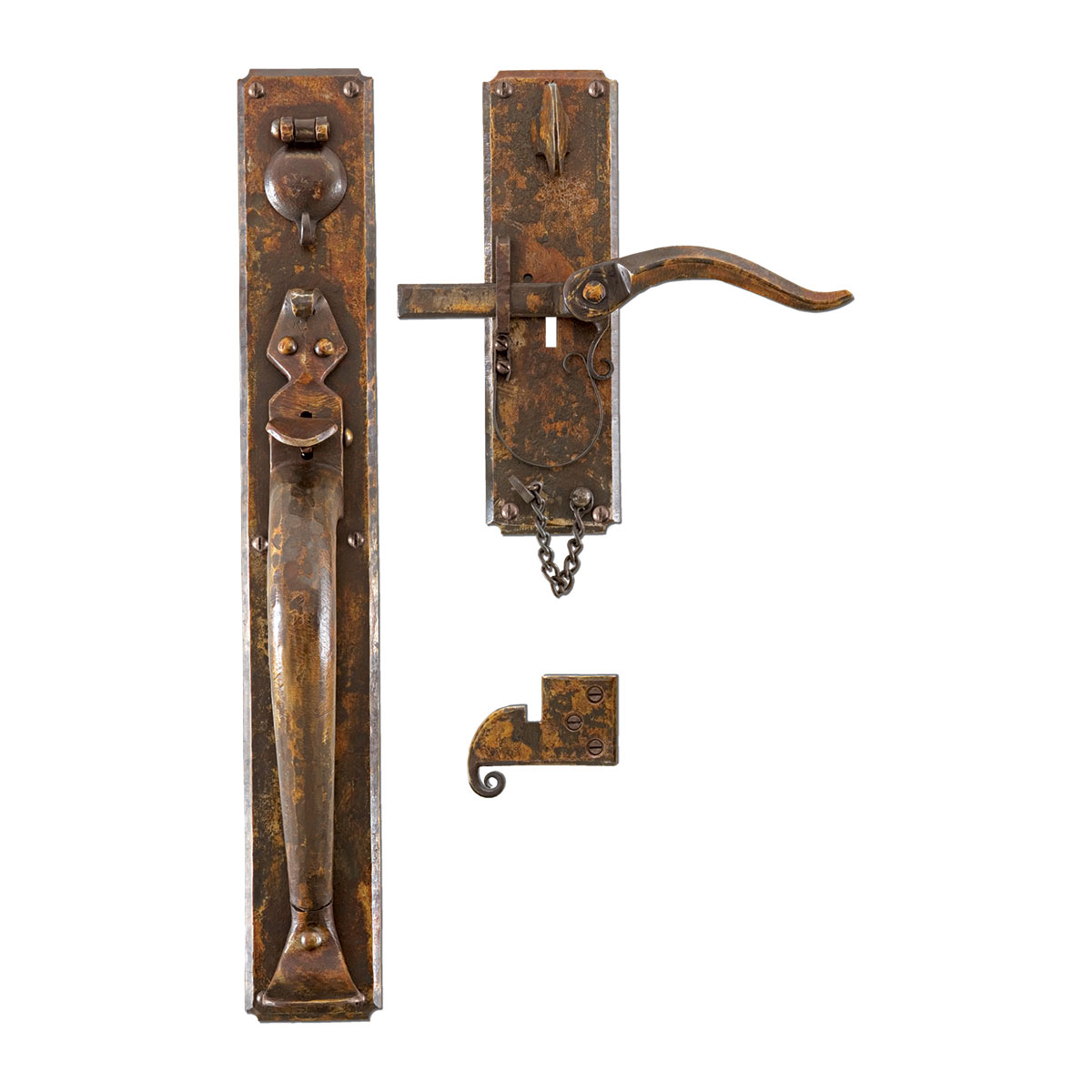 Hardware Renaissance Usa-Hand Forged Iron Normandy Thumblatch Mortise ...